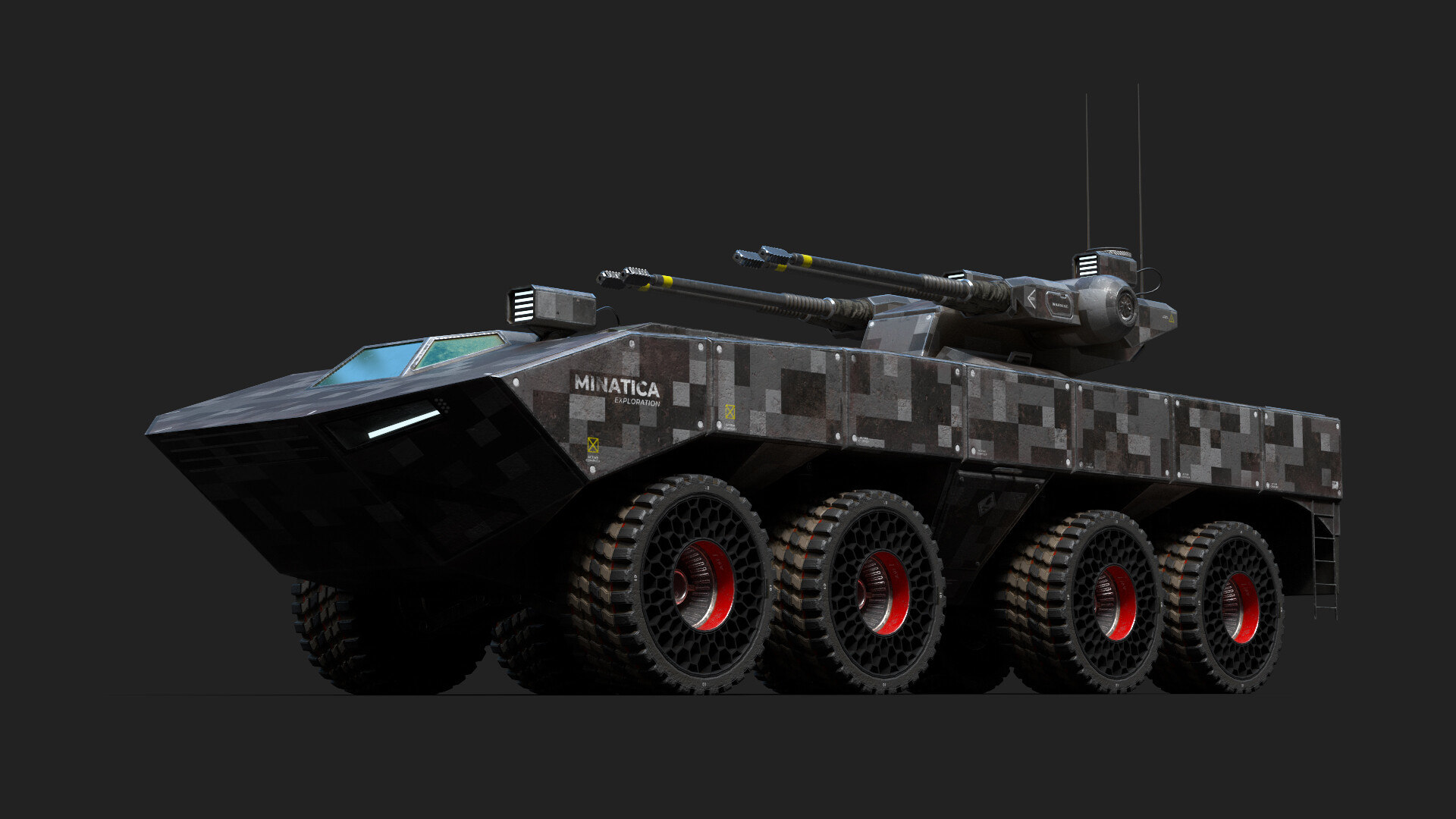 3D space tank model - TurboSquid 1574016