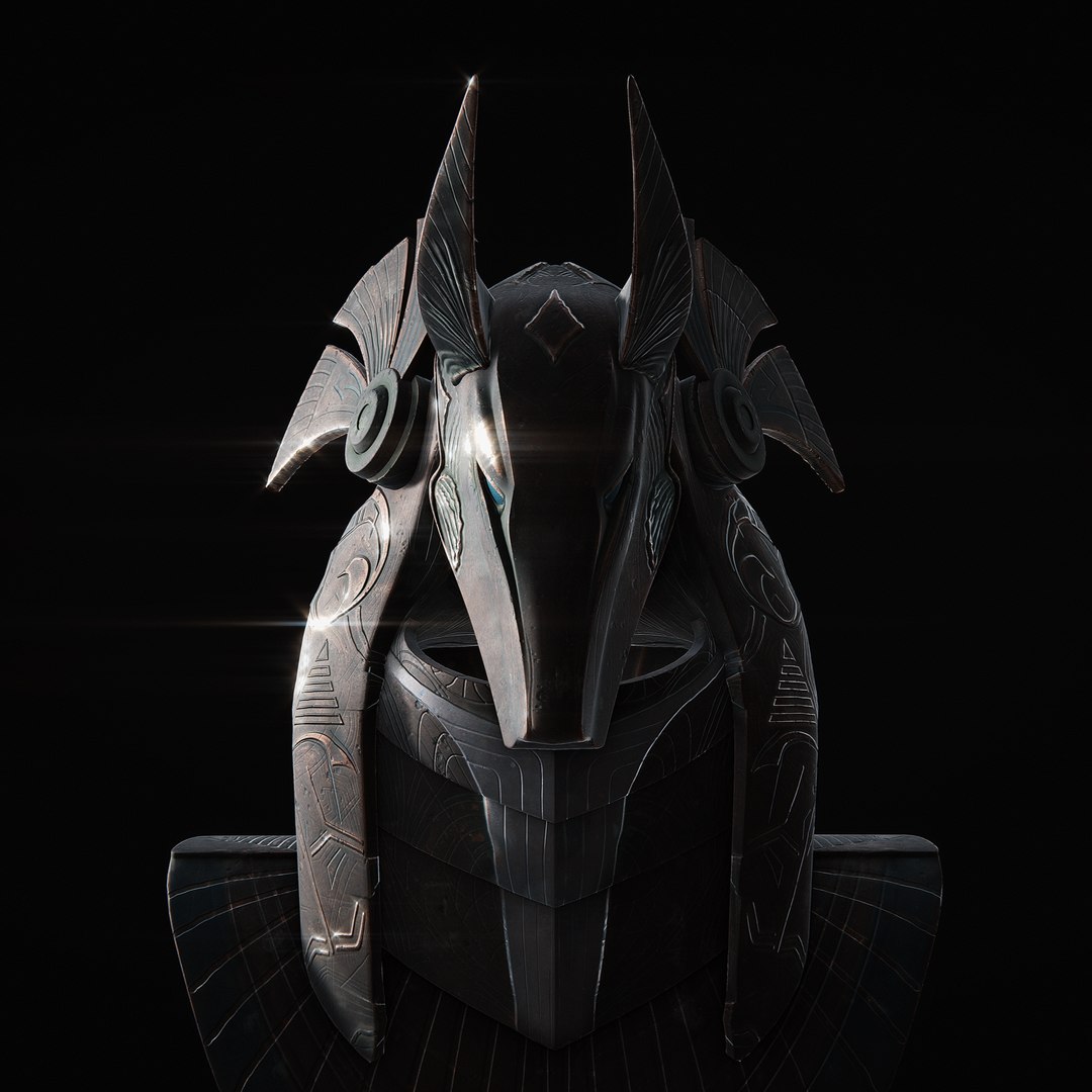 3D model startgate anubis guard helmet - TurboSquid 1567947