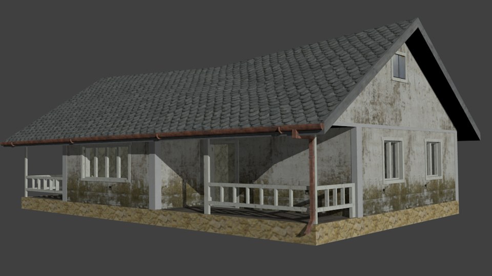 Old house model - TurboSquid 1574235