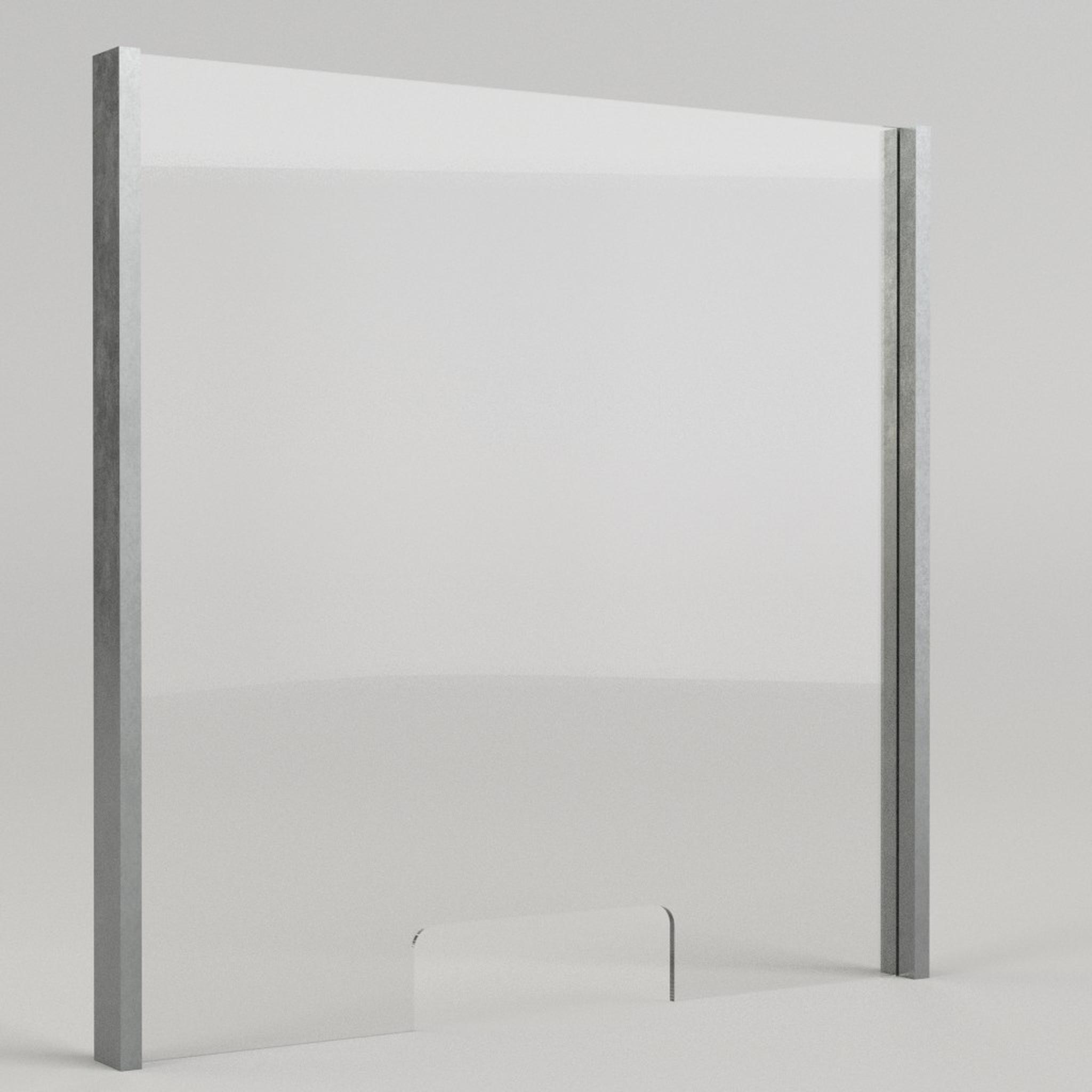 Plexiglass sneeze guard panel 3D model - TurboSquid 1574251