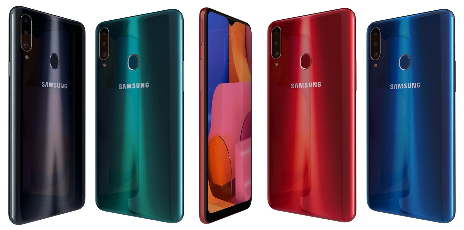 3D samsung galaxy a20s colors model - TurboSquid 1574361