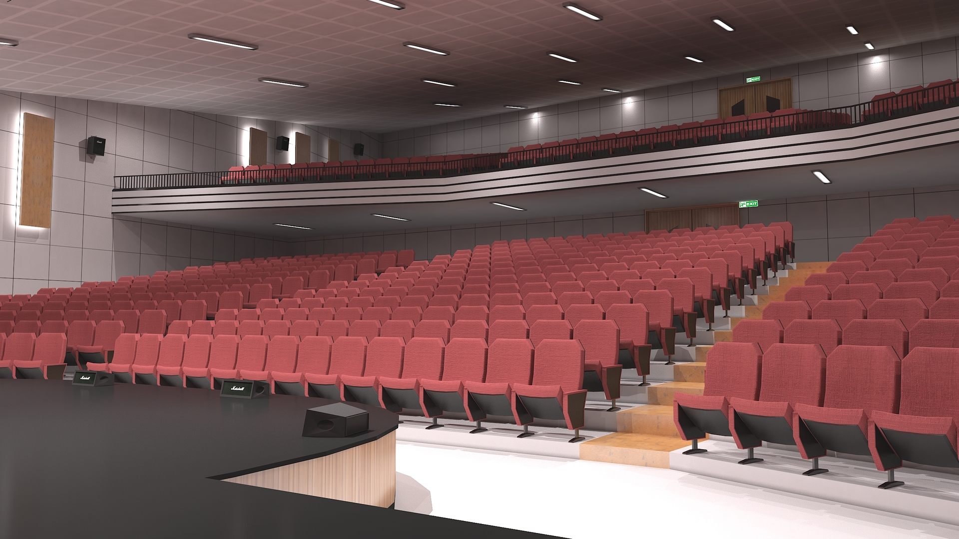 Theater room stage 3D model - TurboSquid 1574397