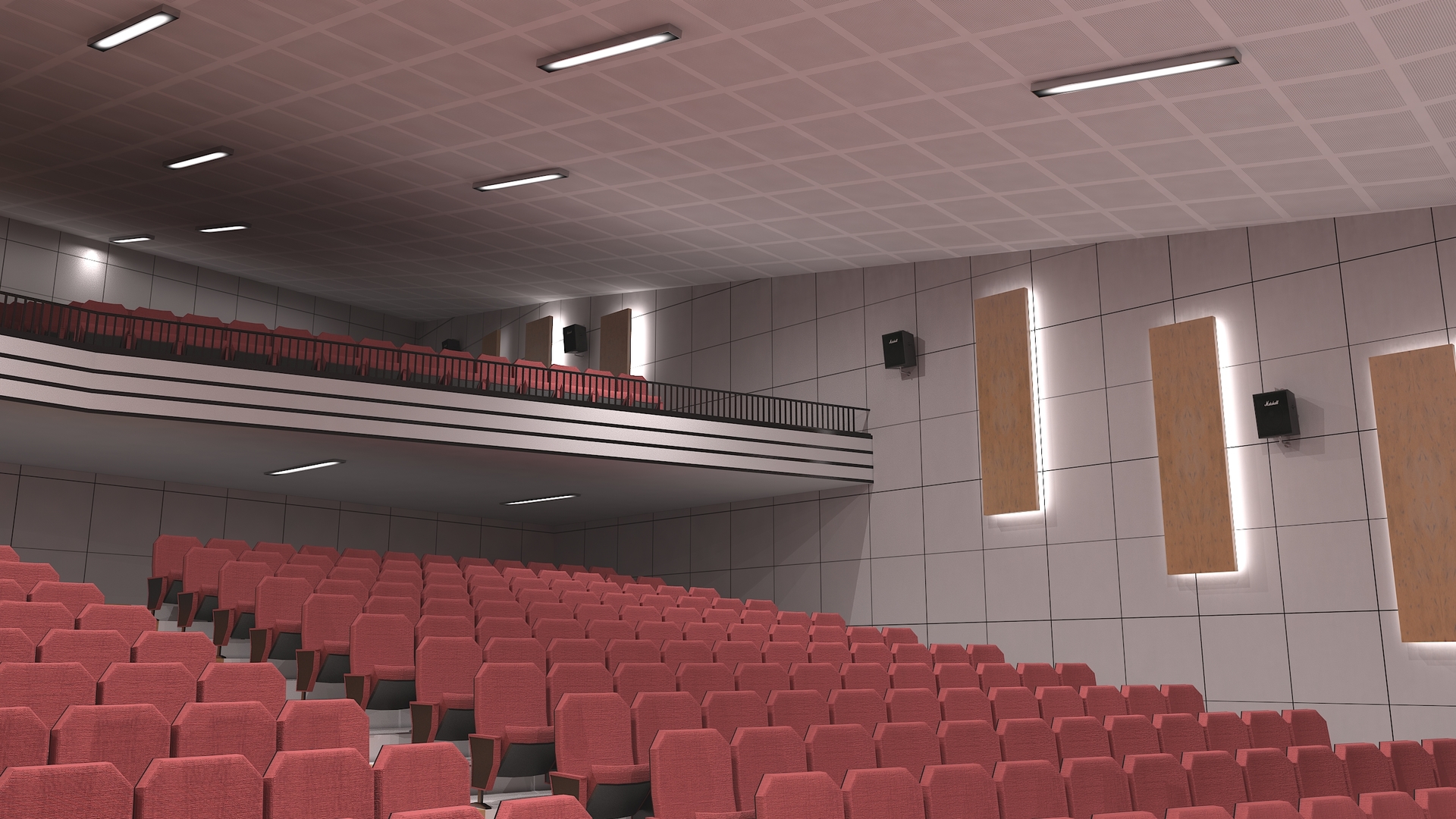 Theater room stage 3D model - TurboSquid 1574397