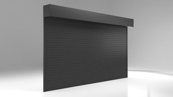 3D opened shutter garages shops - TurboSquid 1221191