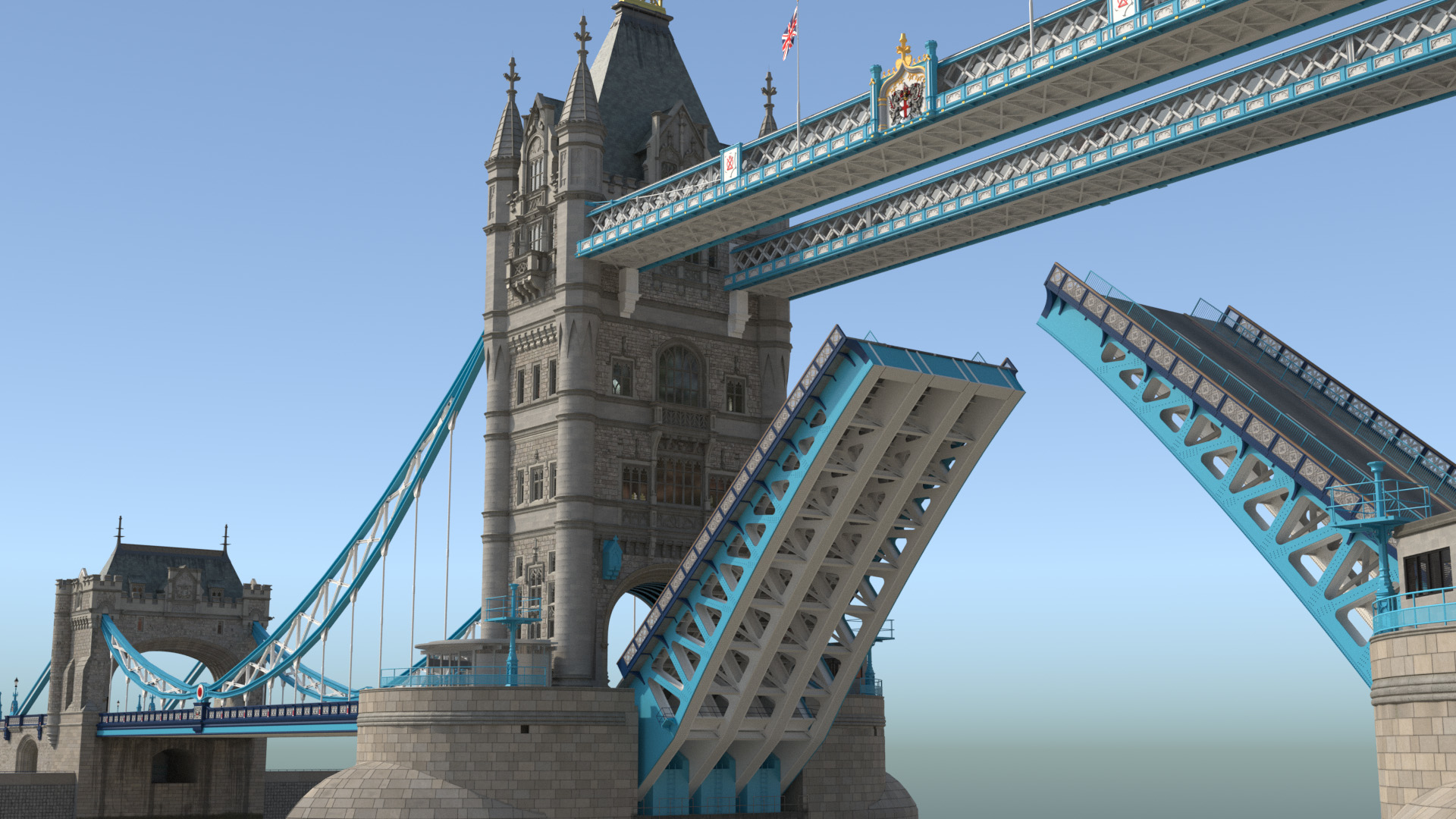 Tower bridge architecture 3D model - TurboSquid 1574638