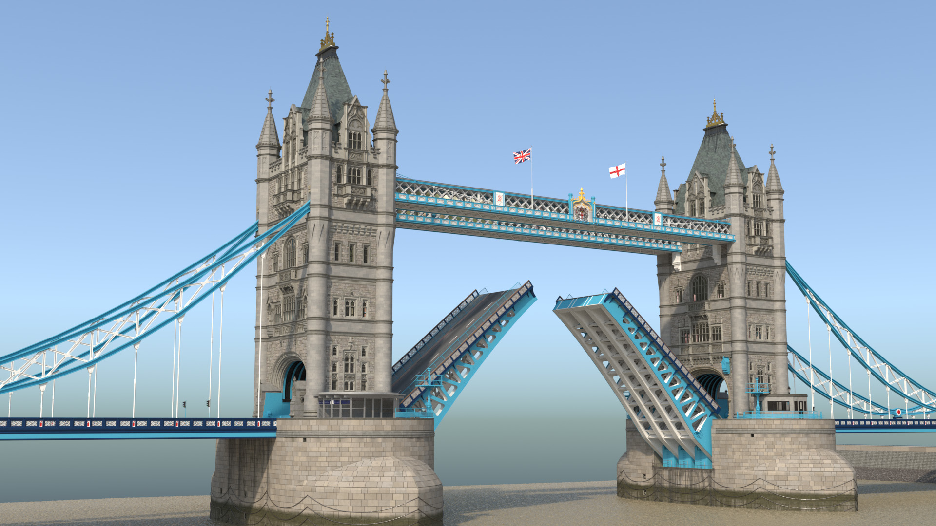 Tower bridge architecture 3D model - TurboSquid 1574638