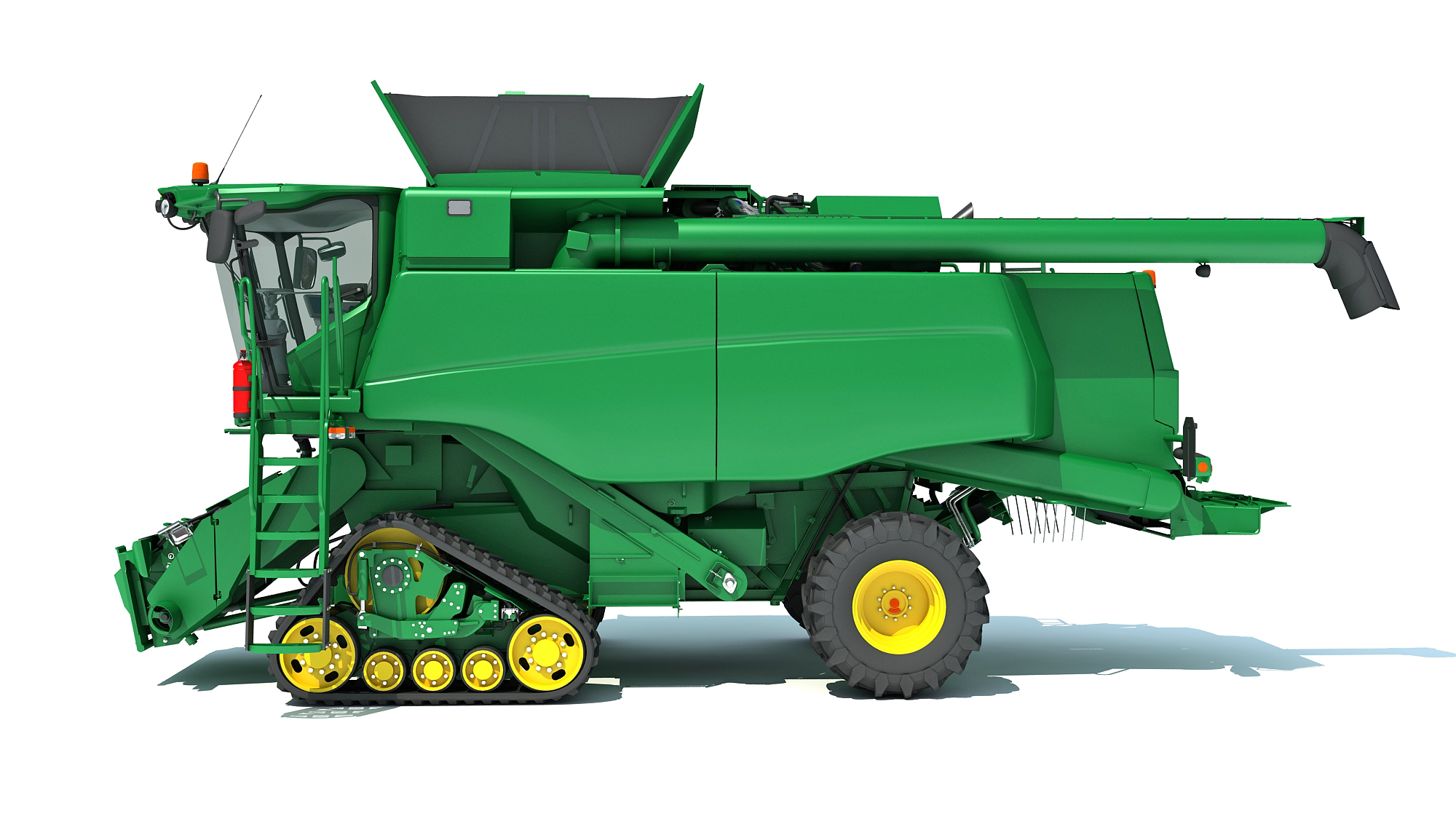 3D tracked combine harvester model - TurboSquid 1574629
