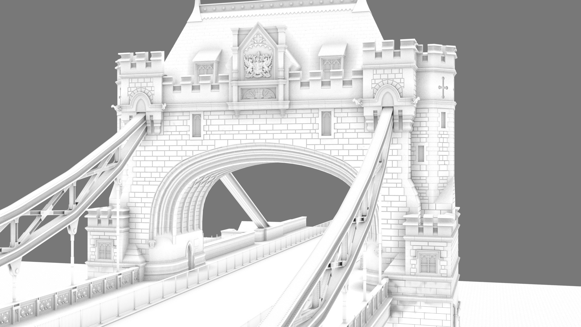 Tower bridge architecture 3D model - TurboSquid 1574638