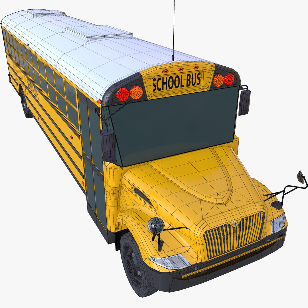Ic school bus model - TurboSquid 1574684