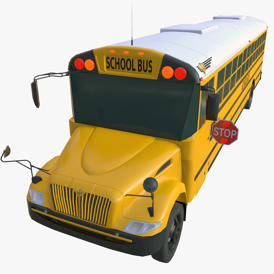 Ic school bus model - TurboSquid 1574684