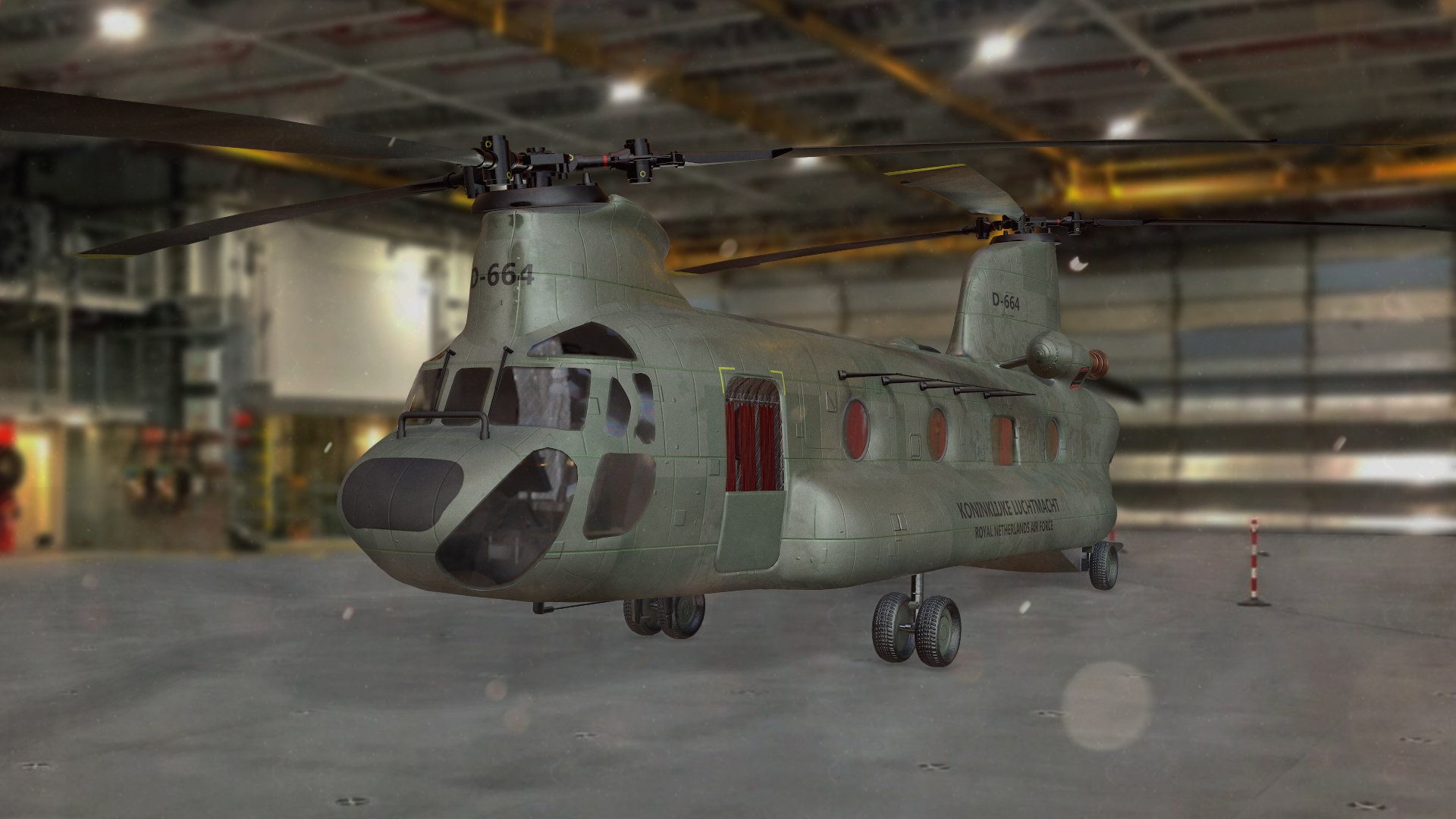3D chinook ch-47 transport helicopter model - TurboSquid 1574738