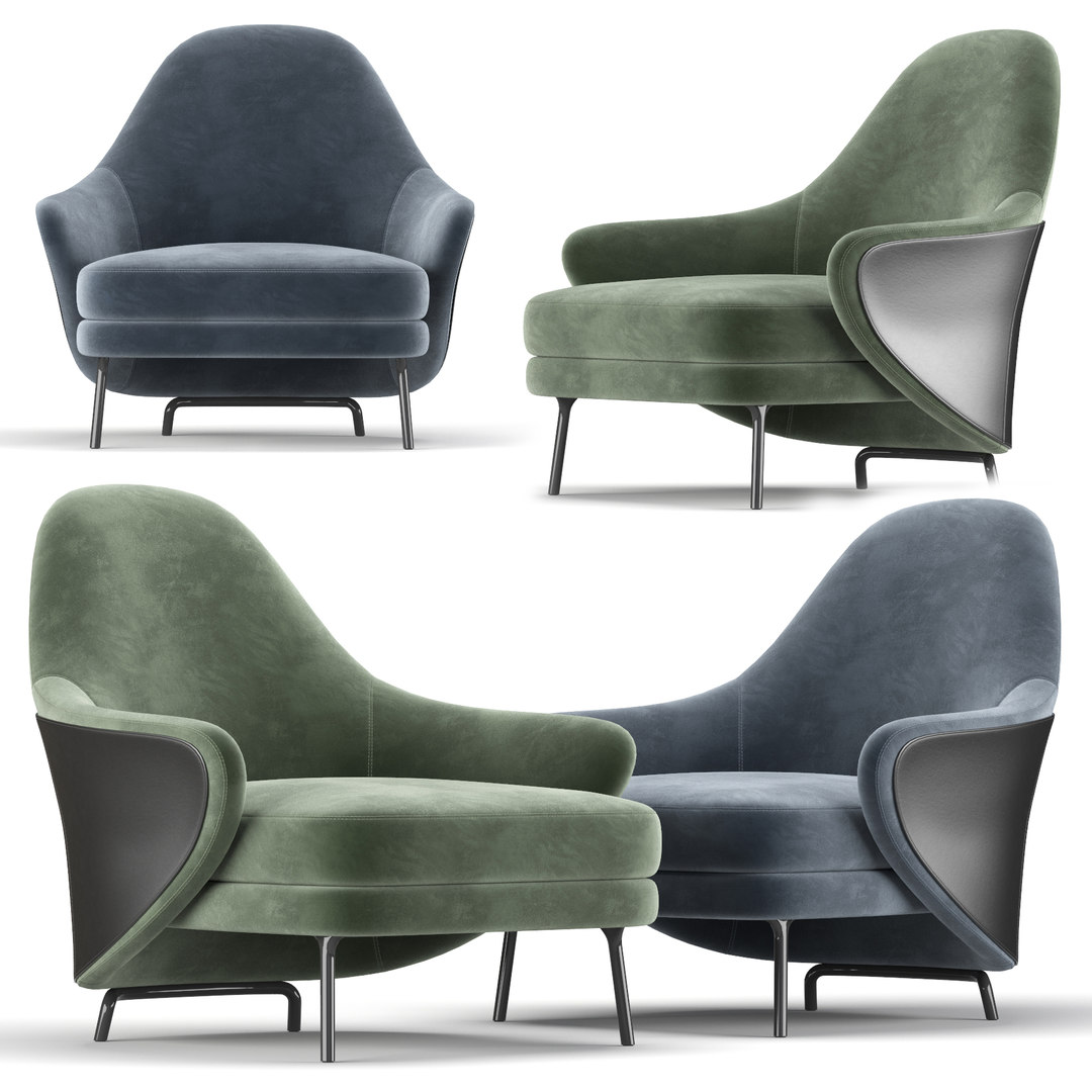 Armchair minotti model - TurboSquid 1574777