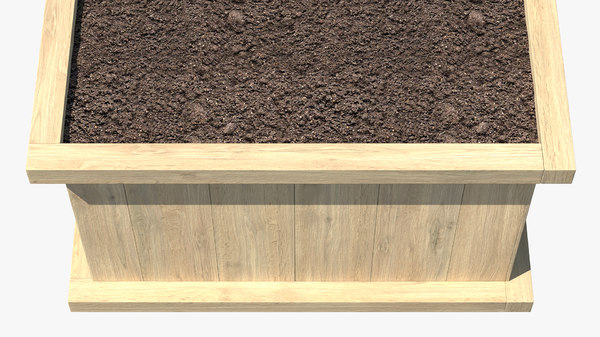 Wooden Box with Soil Model 3D - TurboSquid 1575165