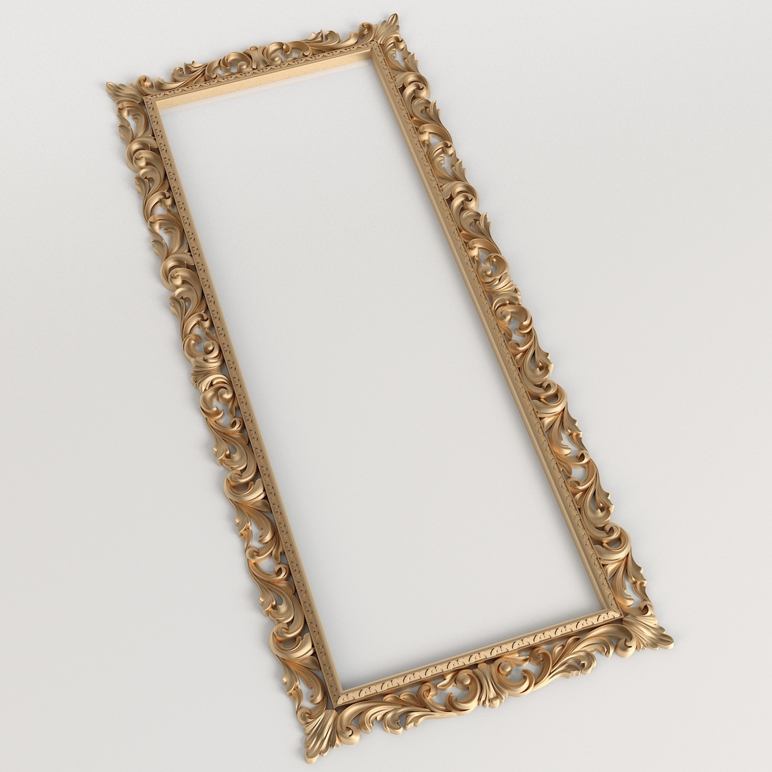 3D carved classic frame model - TurboSquid 1574833
