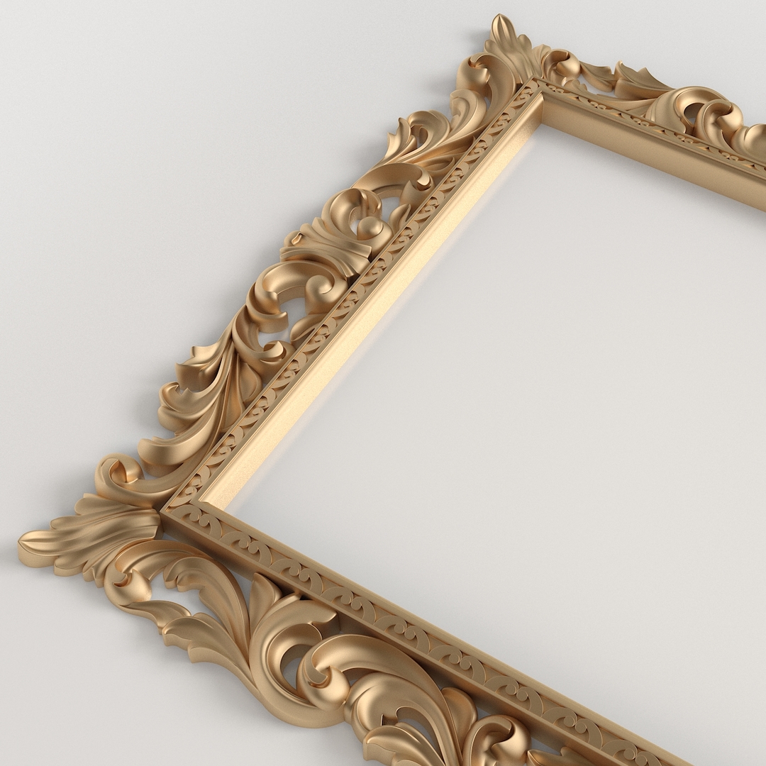 3D carved classic frame model - TurboSquid 1574833