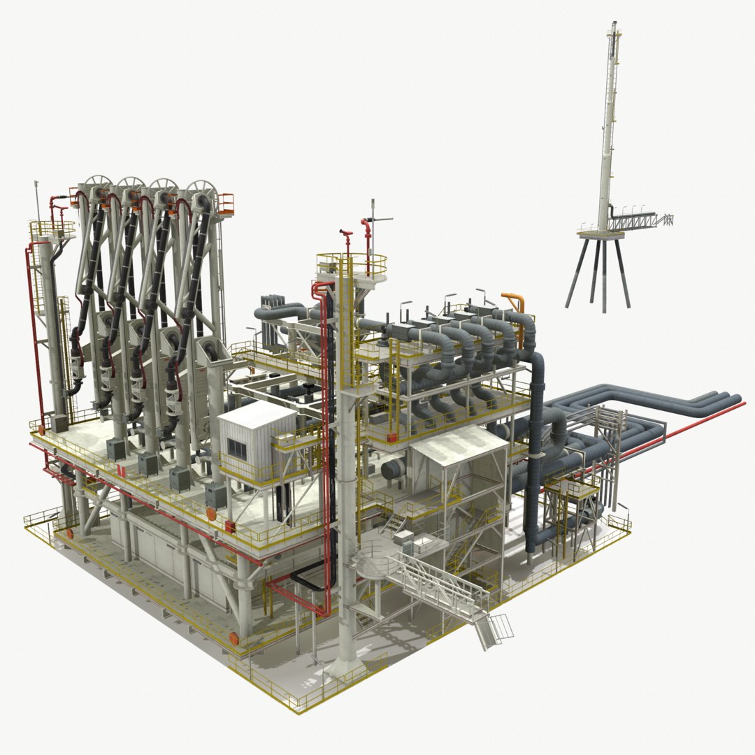 Lng terminal port 3D model - TurboSquid 1574844