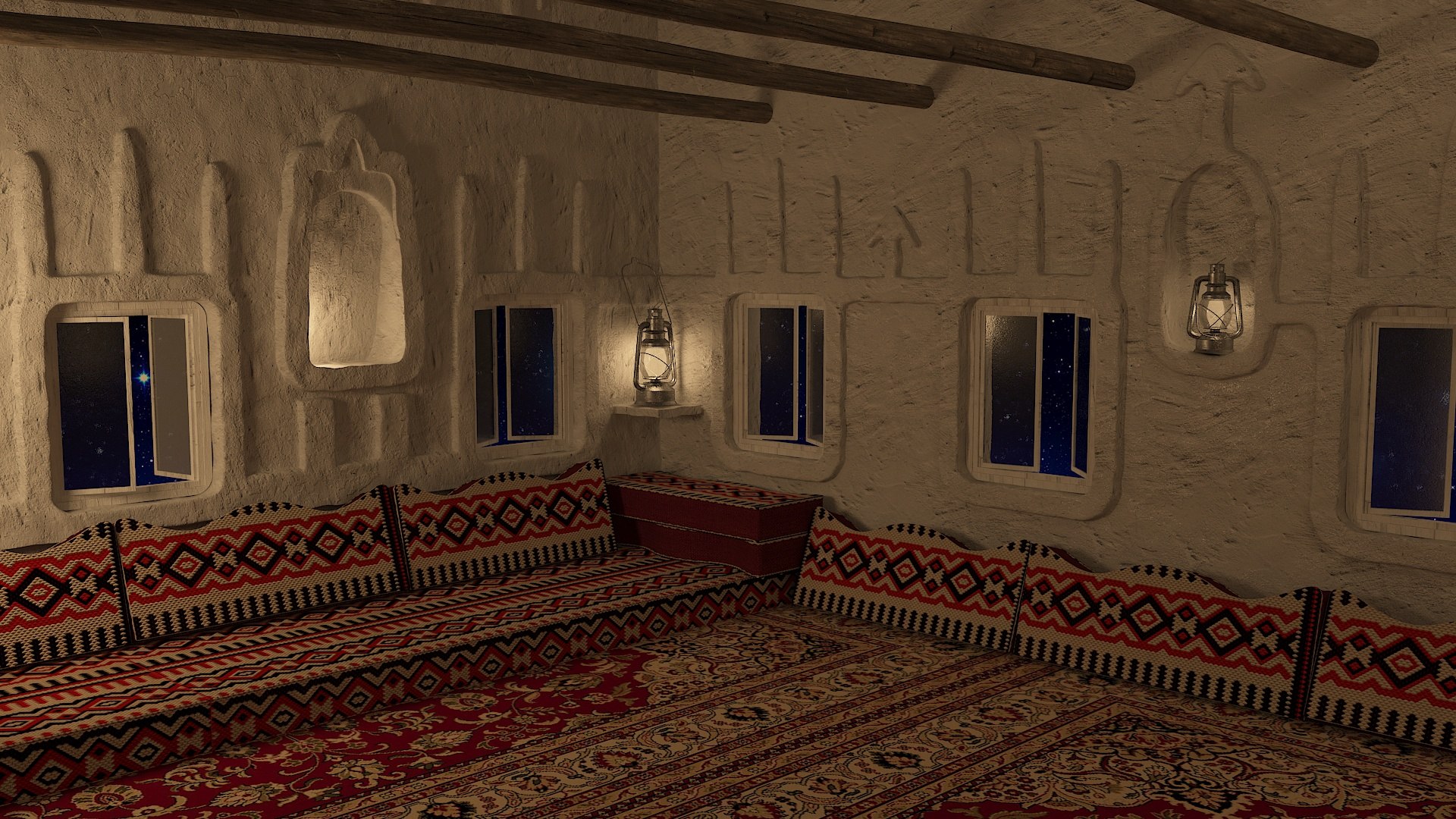 Saudi old interior 3D model - TurboSquid 1574869