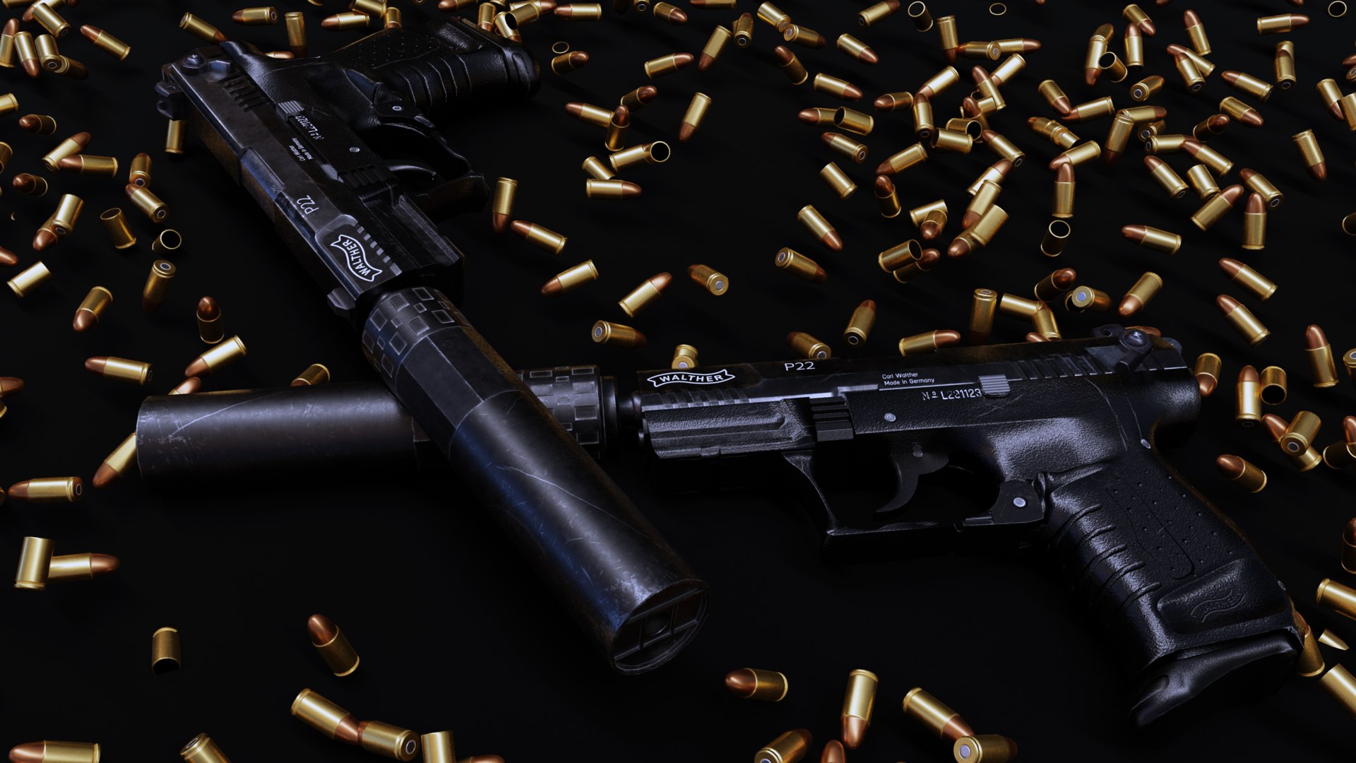 P22 Walther Pistole 3D-Modell - TurboSquid 1574968