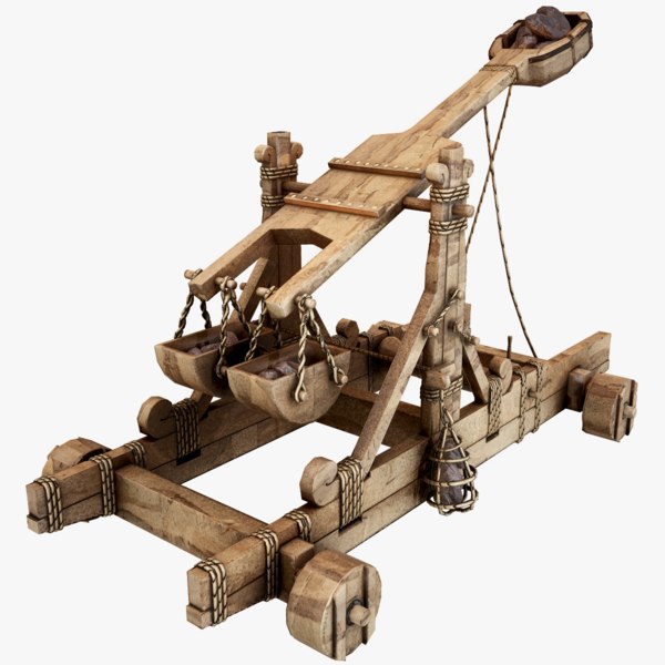3d medieval onager model