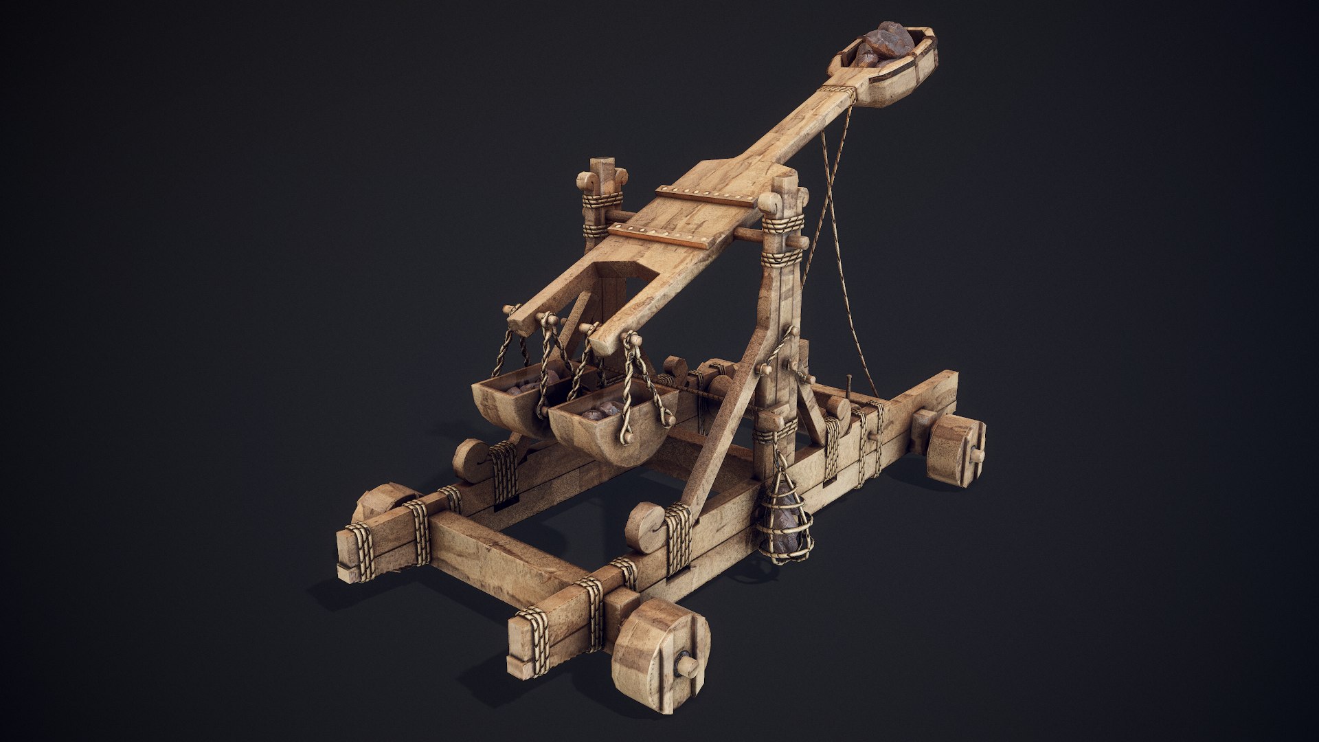 3D catapult pbr model - TurboSquid 1575188