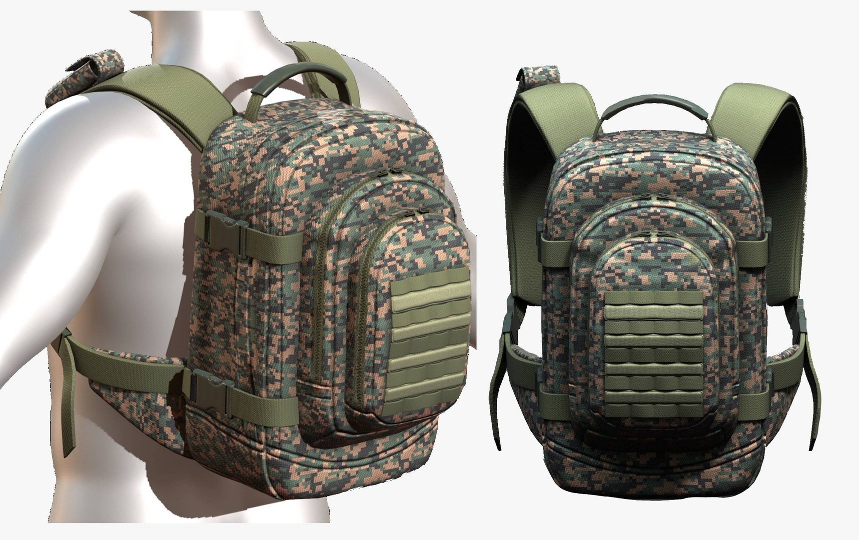 3D bag backpack model - TurboSquid 1575160