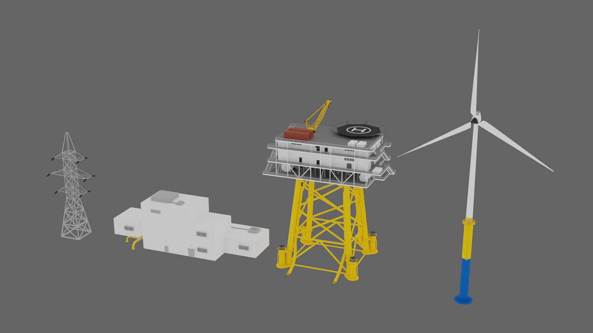 3D wind farm - TurboSquid 1575192