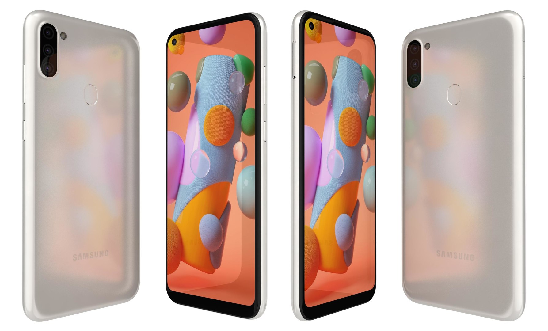 3D samsung galaxy a11 white model - TurboSquid 1575291