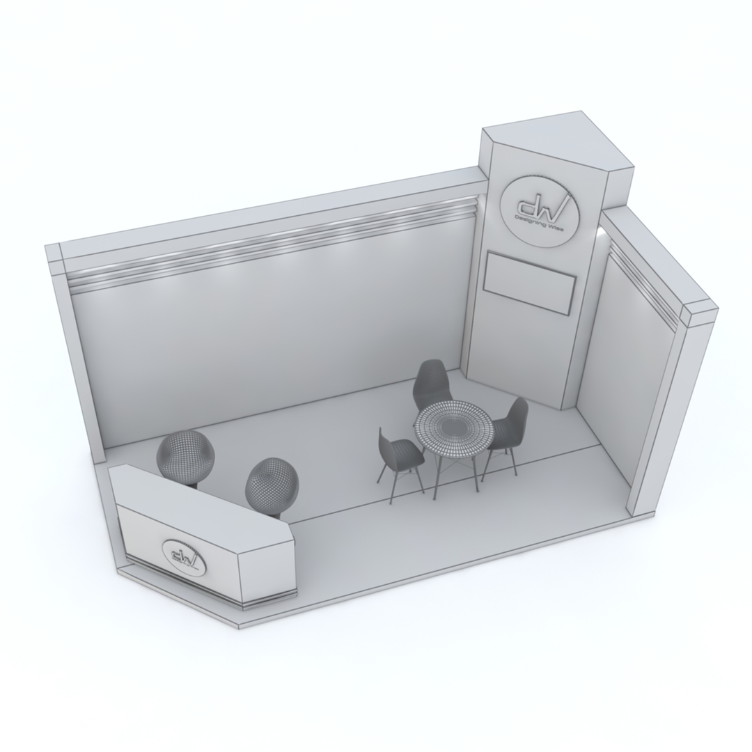 Exhibition booth design model - TurboSquid 1575362
