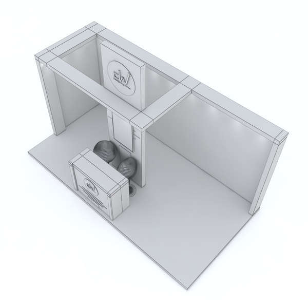 Exhibition booth design model - TurboSquid 1575362