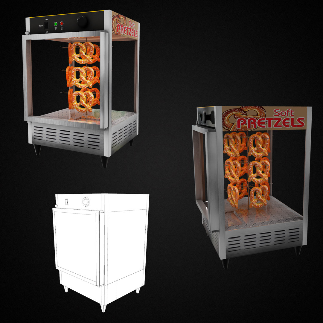 Pretzel Warmer low poly Modelo 3D - TurboSquid 1575379