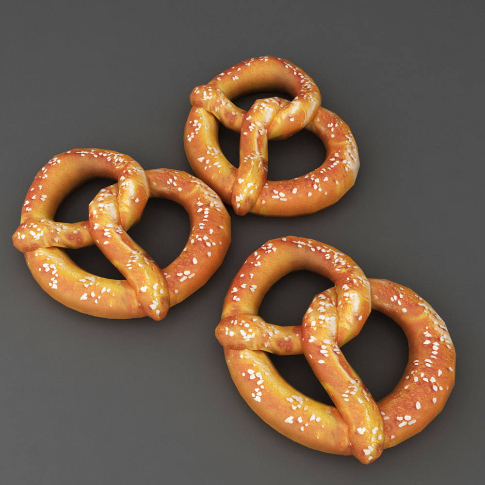 Food soft pretzel 3D model - TurboSquid 1575381