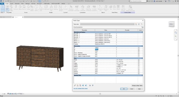 Guarda-roupa 1 Revit Family Full Parametric Modelo 3D - TurboSquid 1575463
