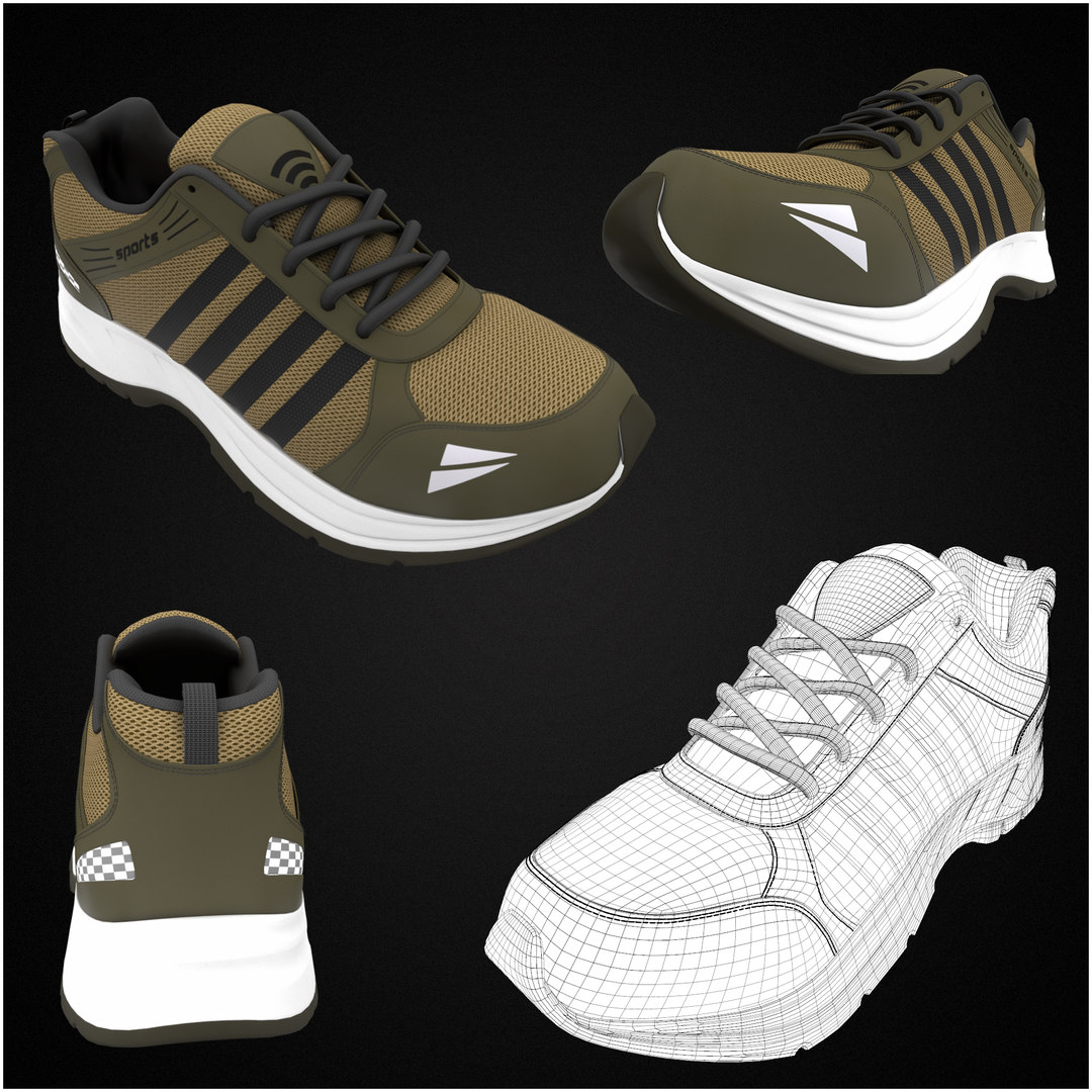 Casual sports shoe model - TurboSquid 1578375