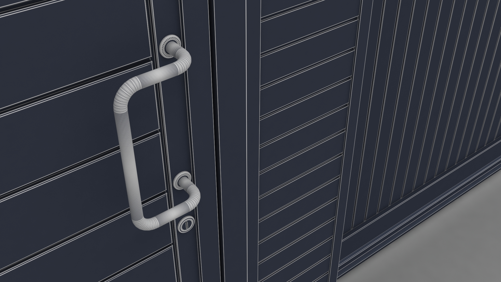 3D doors garage garden - TurboSquid 1575512