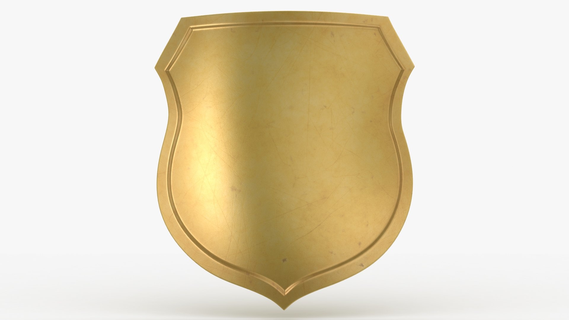 Gold shield 02 3D - TurboSquid 1575809