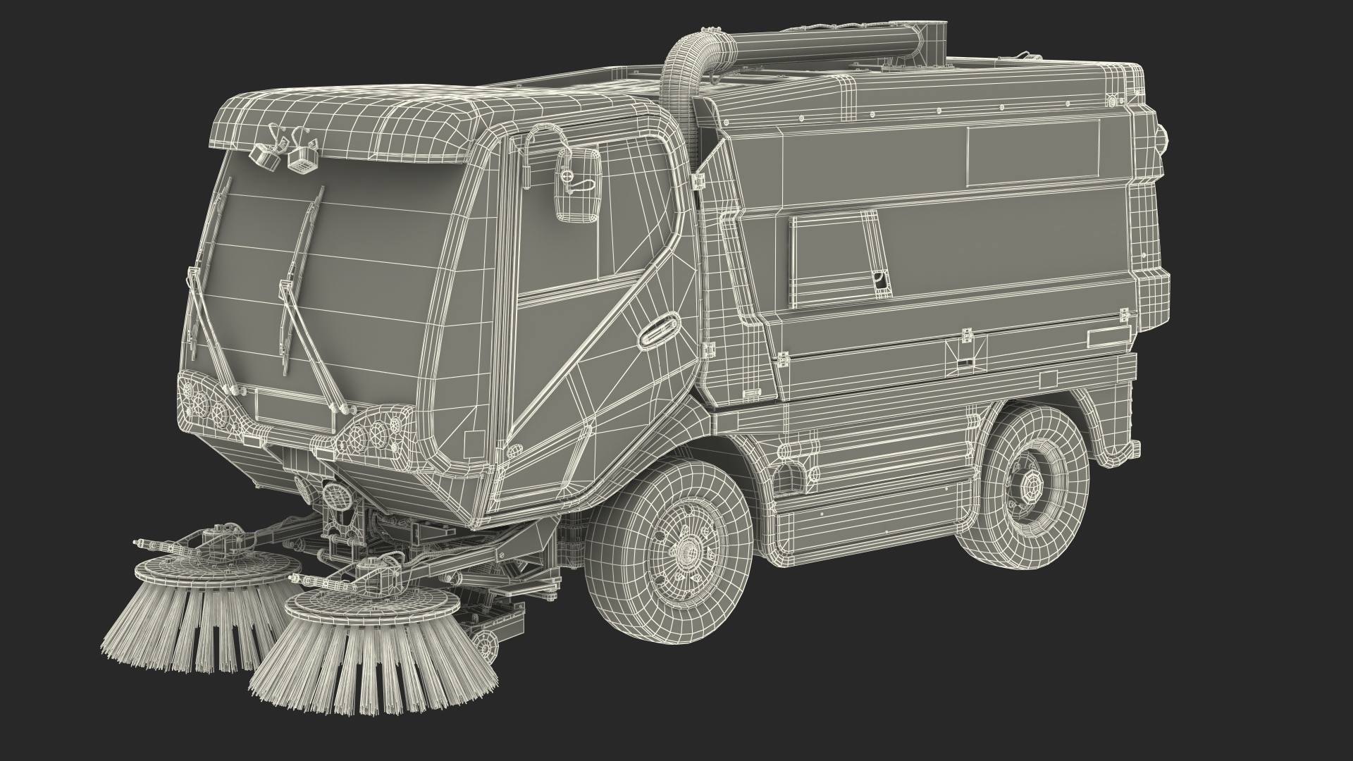 3D road sweeper vehicle rigged model - TurboSquid 1576263