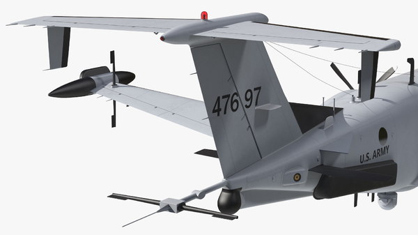 Beechcraft rc12x guardrail army 3D model - TurboSquid 1576093
