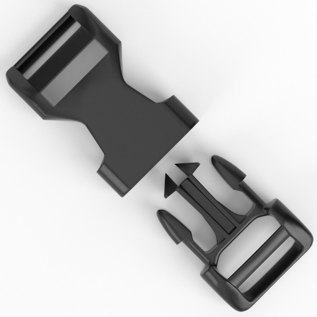 3D snap buckle model - TurboSquid 1575864