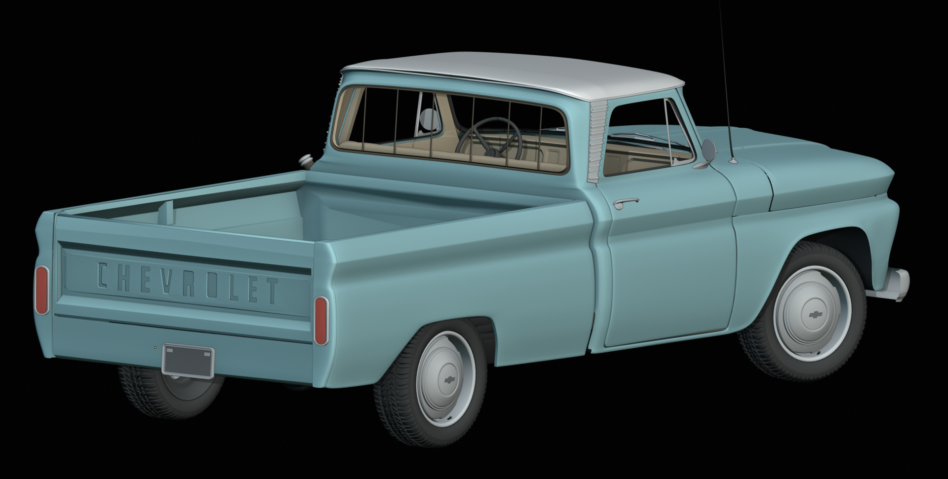 3D model chevrolet c10 pickup 1966 - TurboSquid 1404985