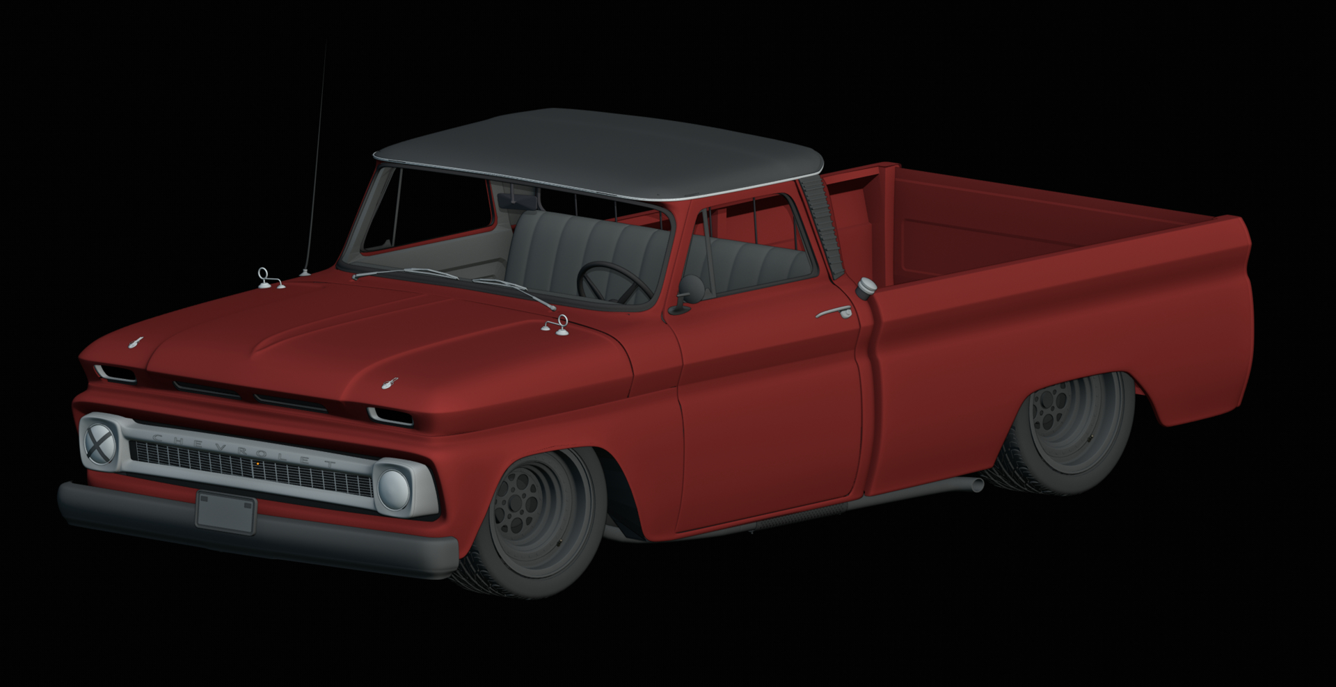 3D model chevrolet c10 pickup 1966 - TurboSquid 1404985
