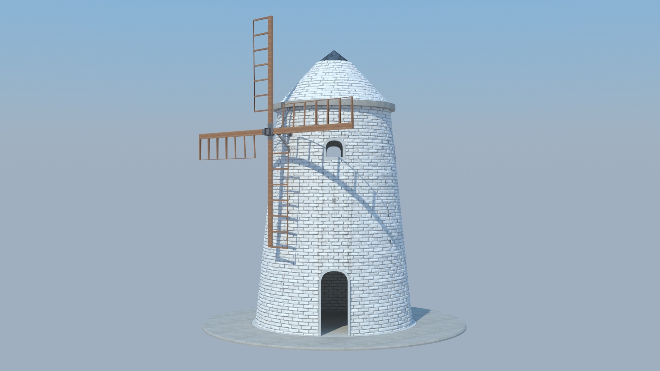Windmill wind grinder model - TurboSquid 1575926