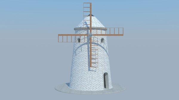 Windmill wind grinder model - TurboSquid 1575926