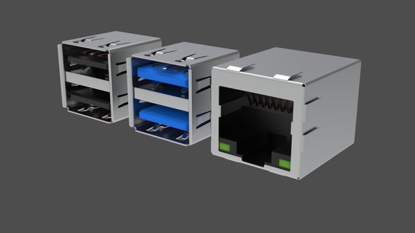3D usb lan port model - TurboSquid 1575972