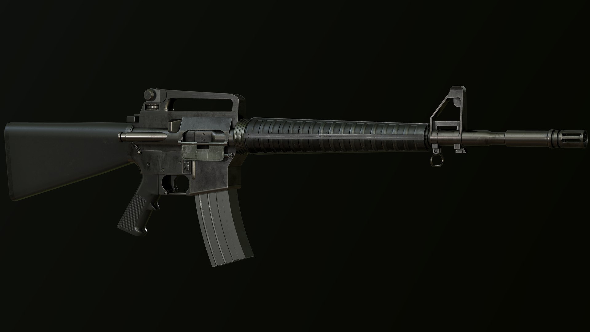 3D m16a2 rifle - TurboSquid 1576012