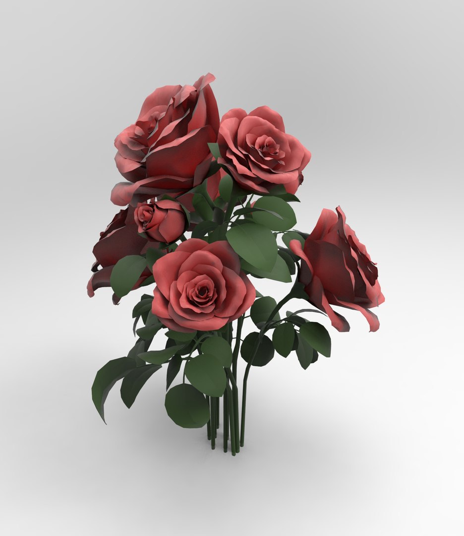 Roses flowers 3D model - TurboSquid 1576097