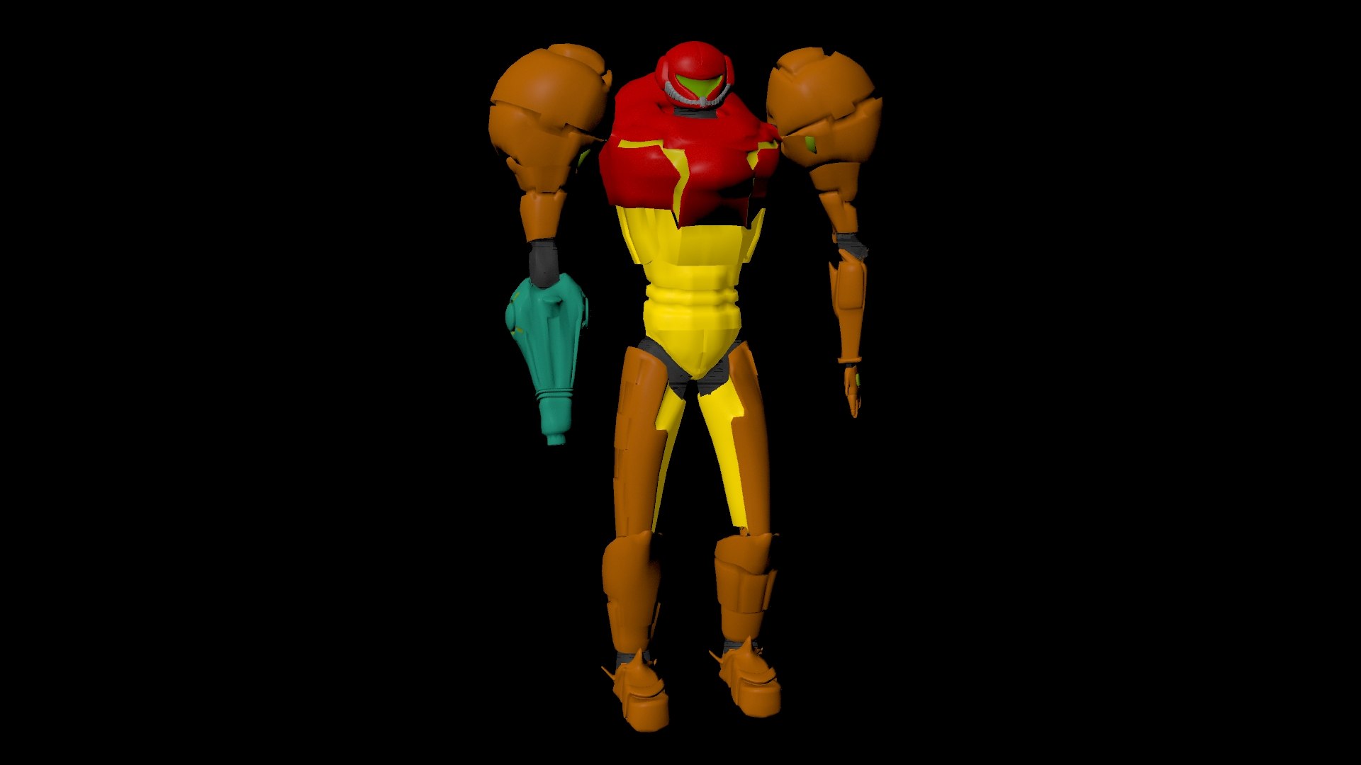 Metroid samus aran character rigged model - TurboSquid 1576157