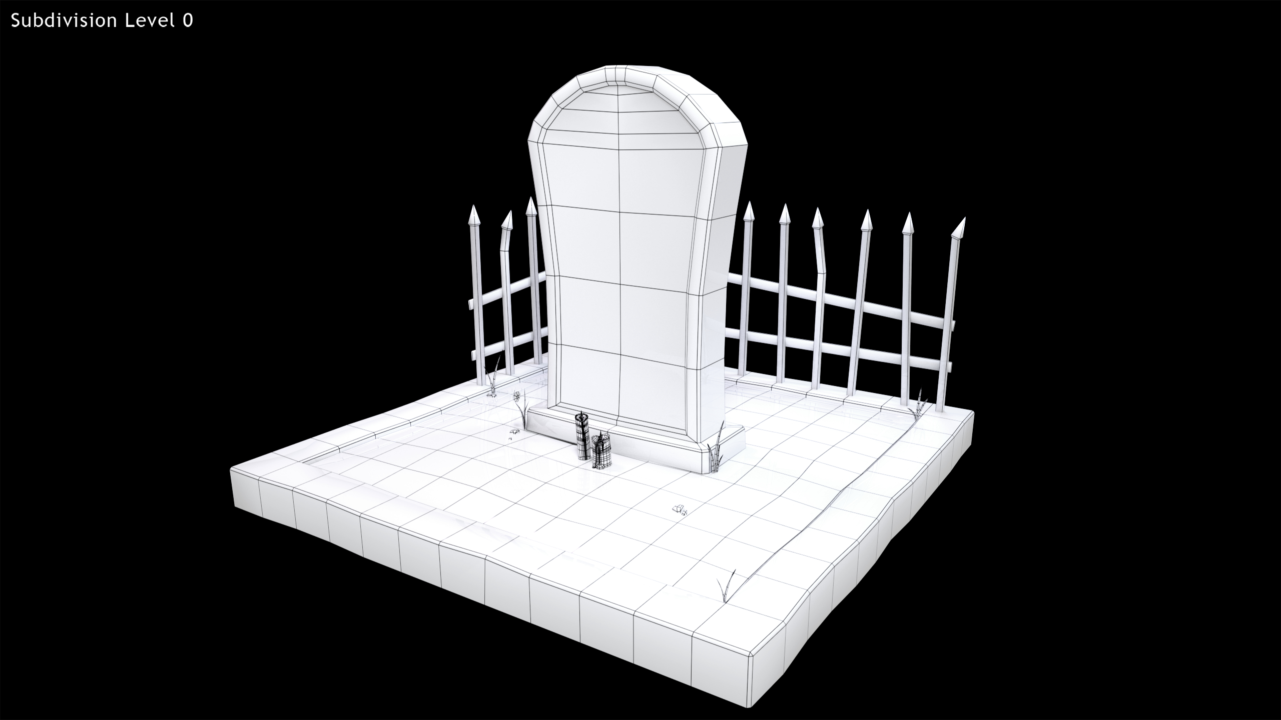 Stylized gravestone arch grave 3D model - TurboSquid 1576289