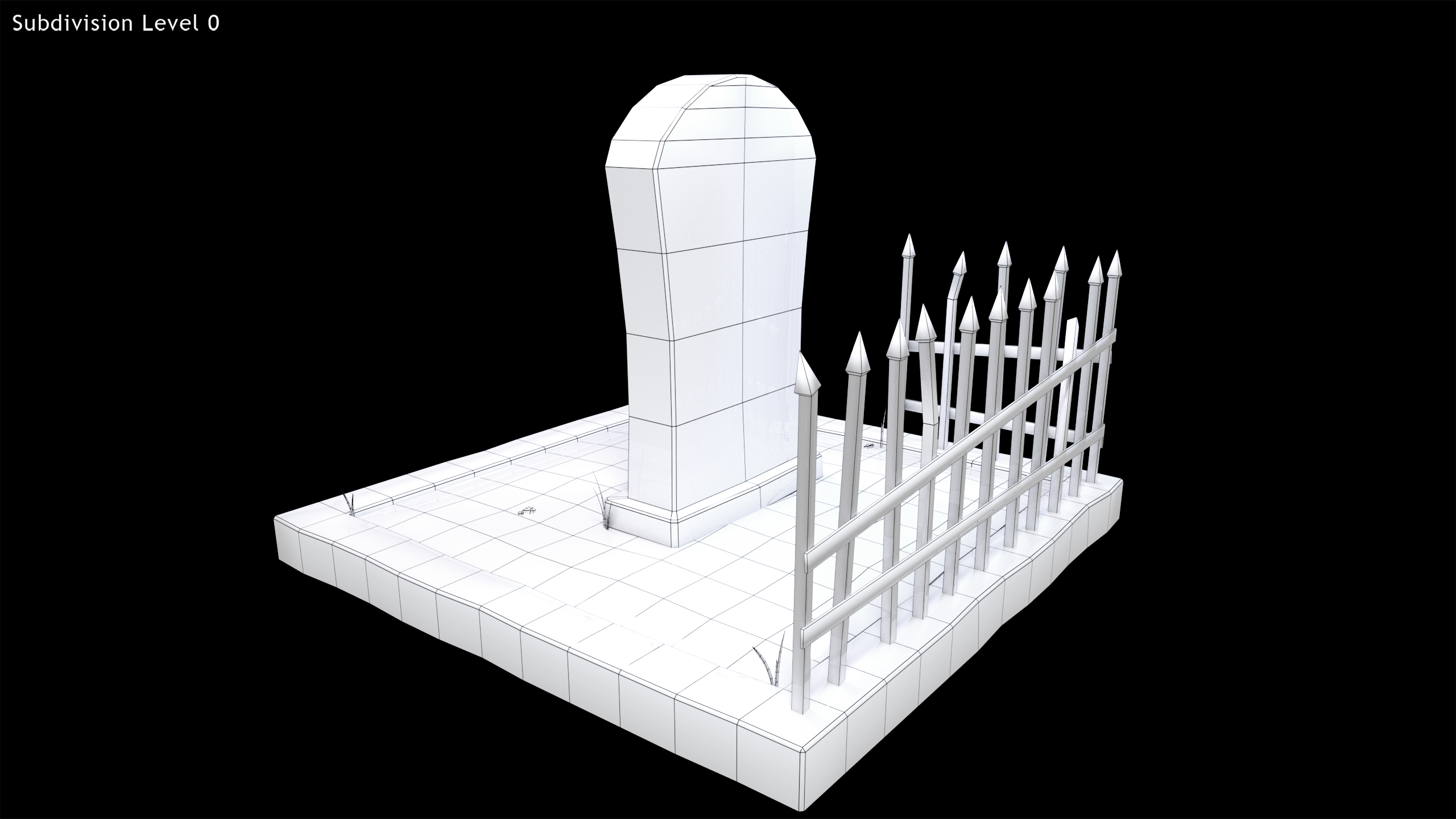 Stylized gravestone arch grave 3D model - TurboSquid 1576289