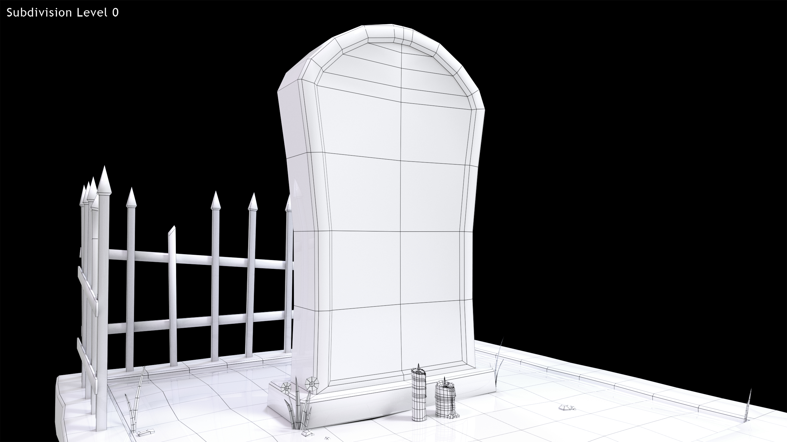 Stylized gravestone arch grave 3D model - TurboSquid 1576289
