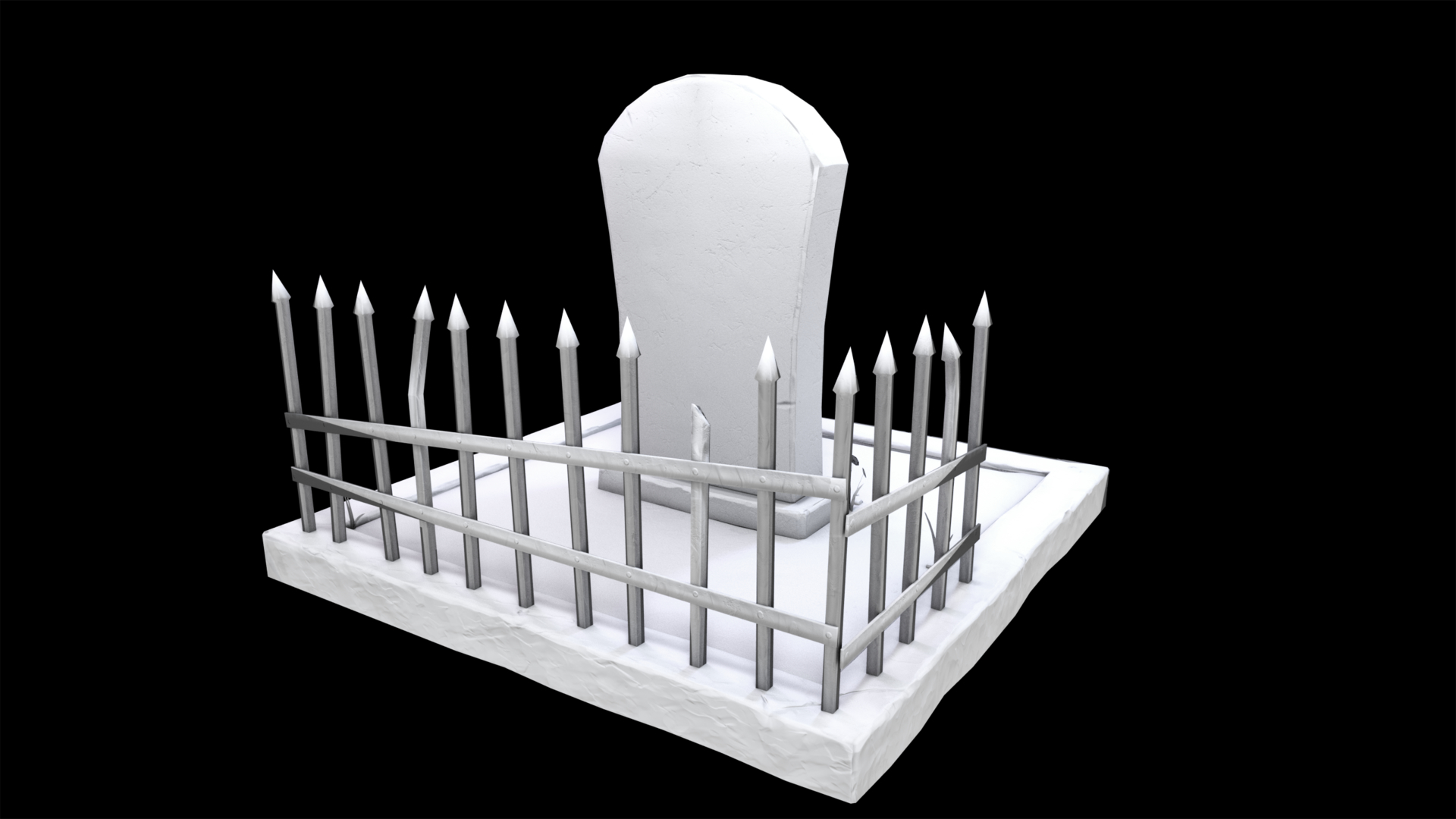 Stylized gravestone arch grave 3D model - TurboSquid 1576289